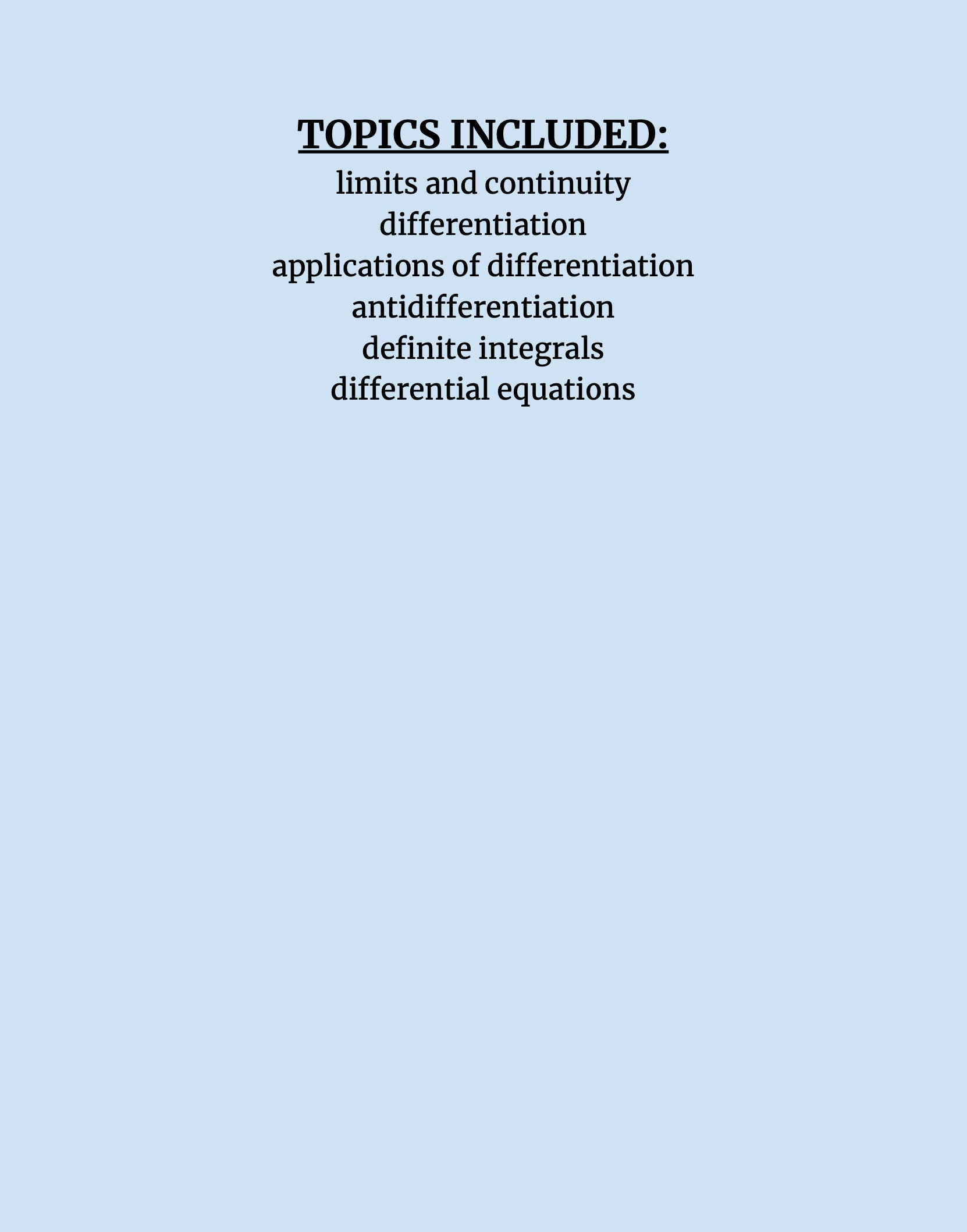 Calculus Notes - Etsy