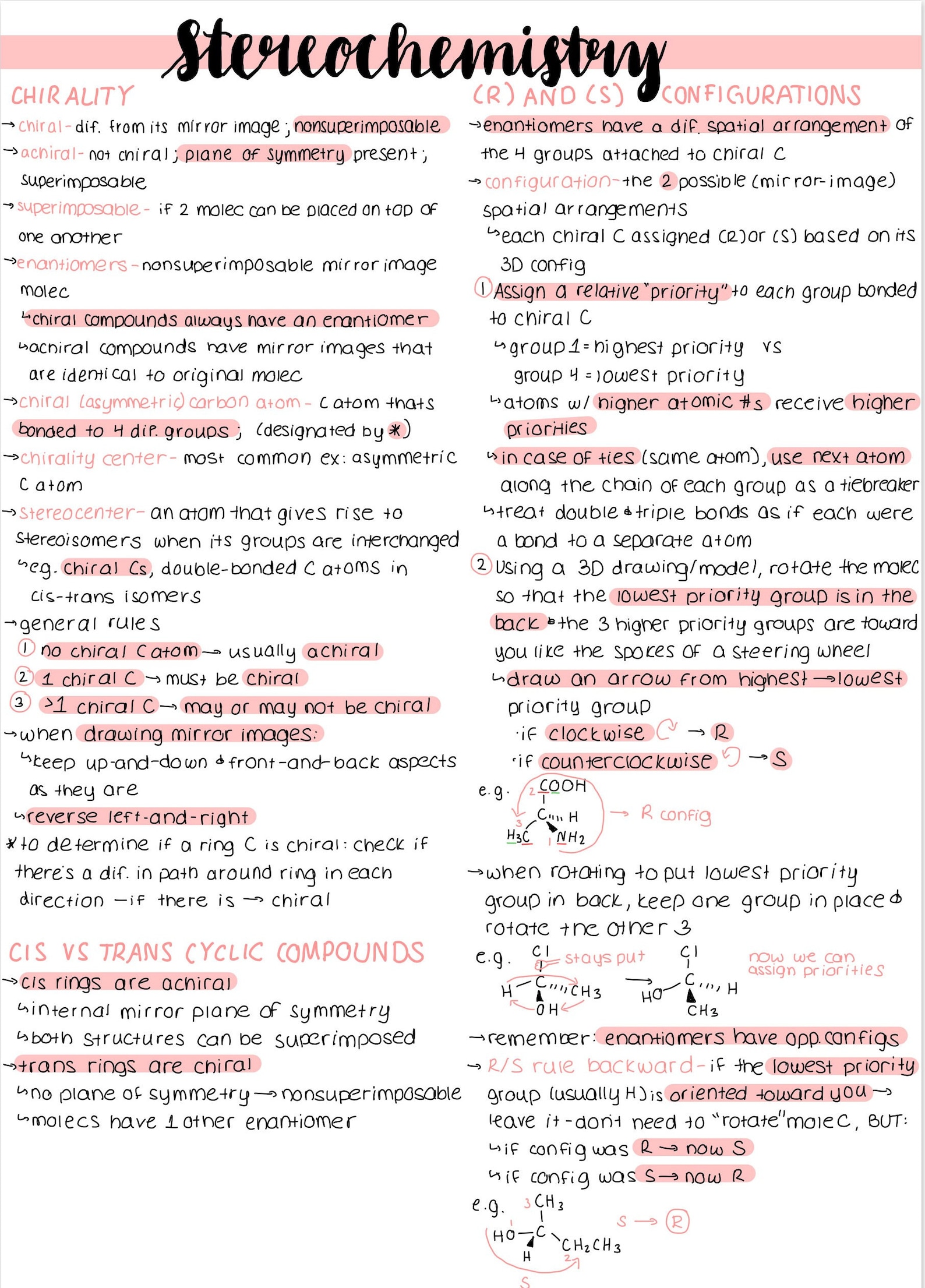 Organic Chemistry 1 Notes (40 Pages) - Etsy