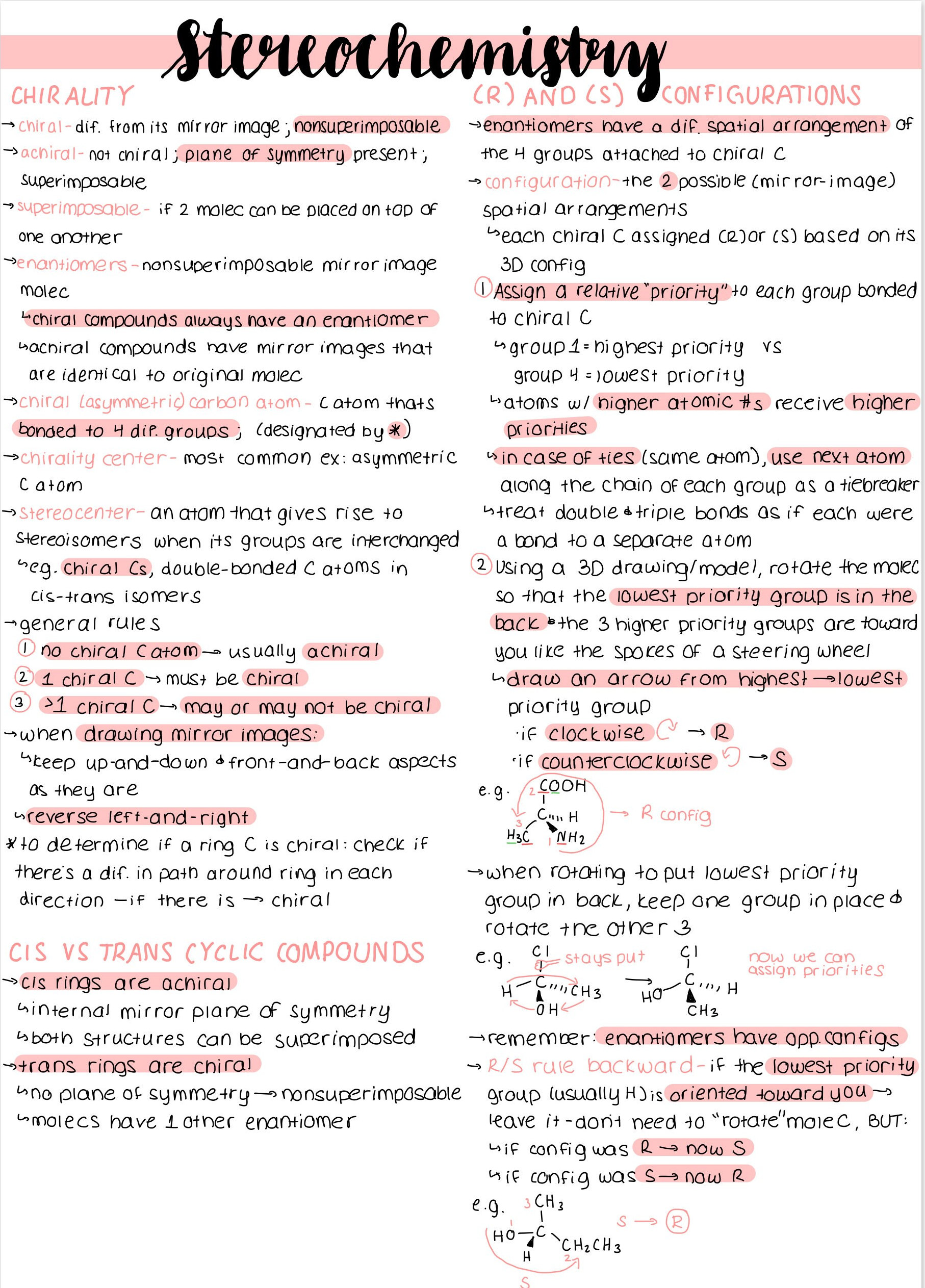 Organic Chemistry 1 Notes (40 Pages) - Etsy