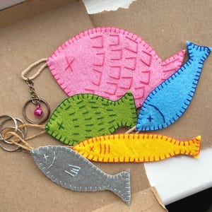 Felt Fish Keychain - Etsy