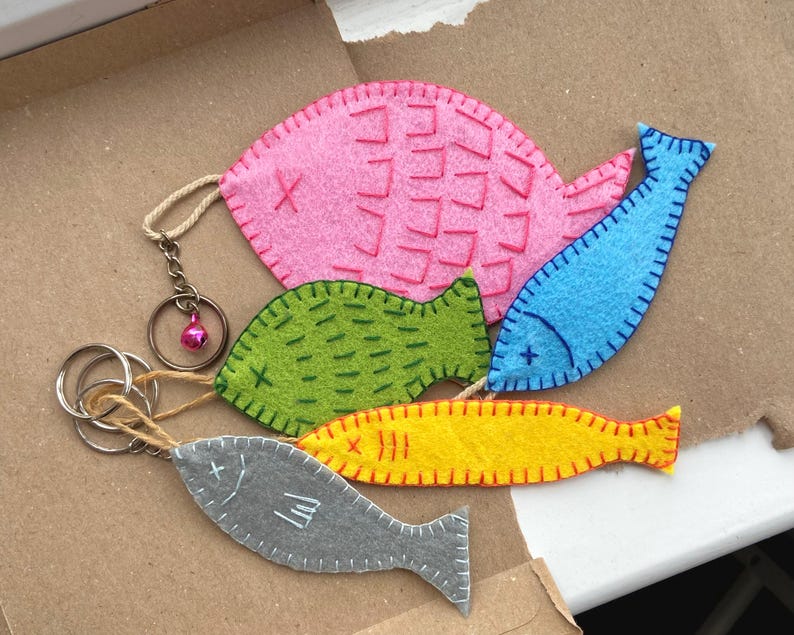 Felt Fish Keychain - Etsy