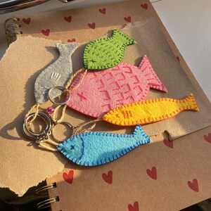 Felt Fish Keychain - Etsy