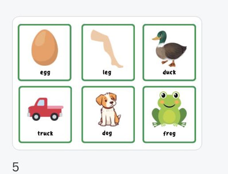 Pre-k Kindergarten Printable Rhyming Words Flashcards, Digital Instant ...