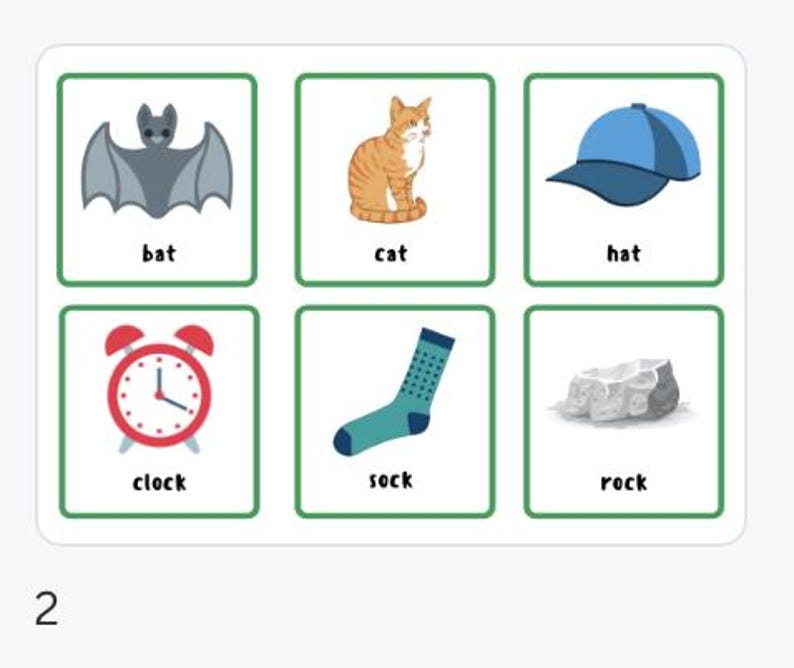 Pre-k Kindergarten Printable Rhyming Words Flashcards, Digital Instant ...