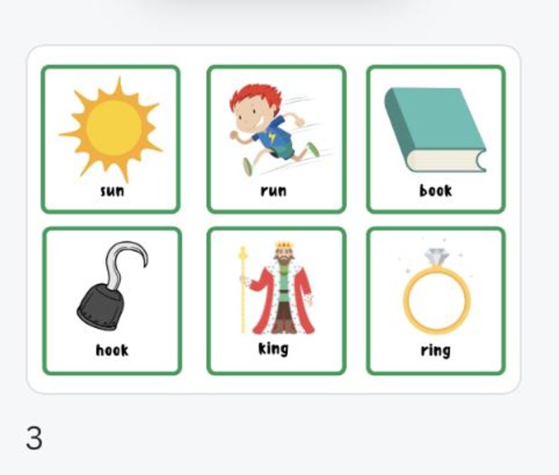 Pre-k Kindergarten Printable Rhyming Words Flashcards, Digital Instant ...