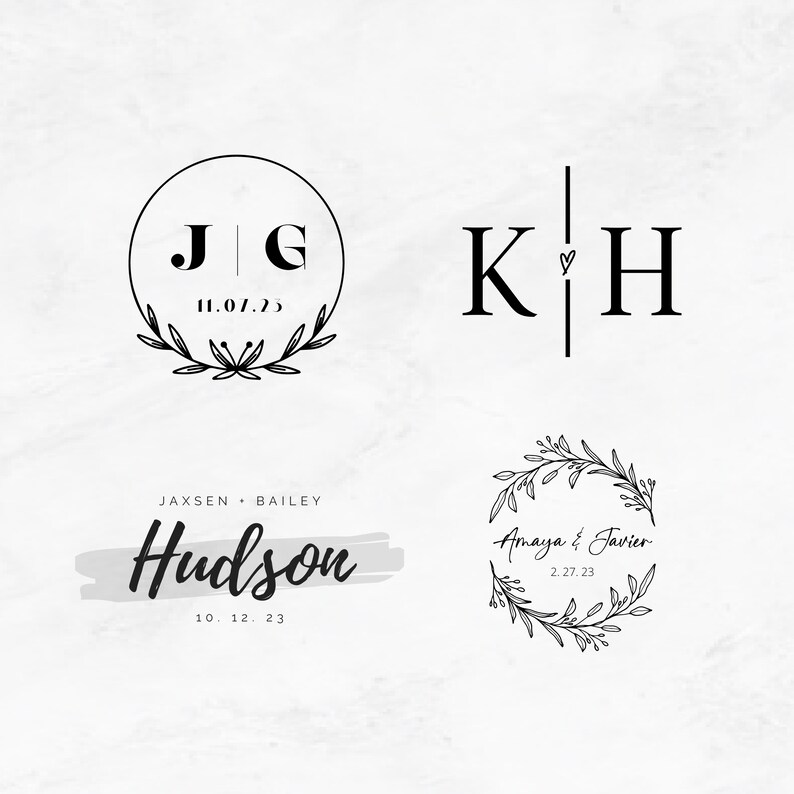 Wedding Logo Design Made to Order Customize Your Wedding - Etsy