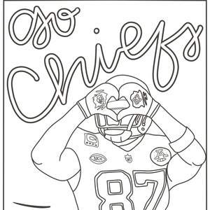 kansas city chief coloring sheet