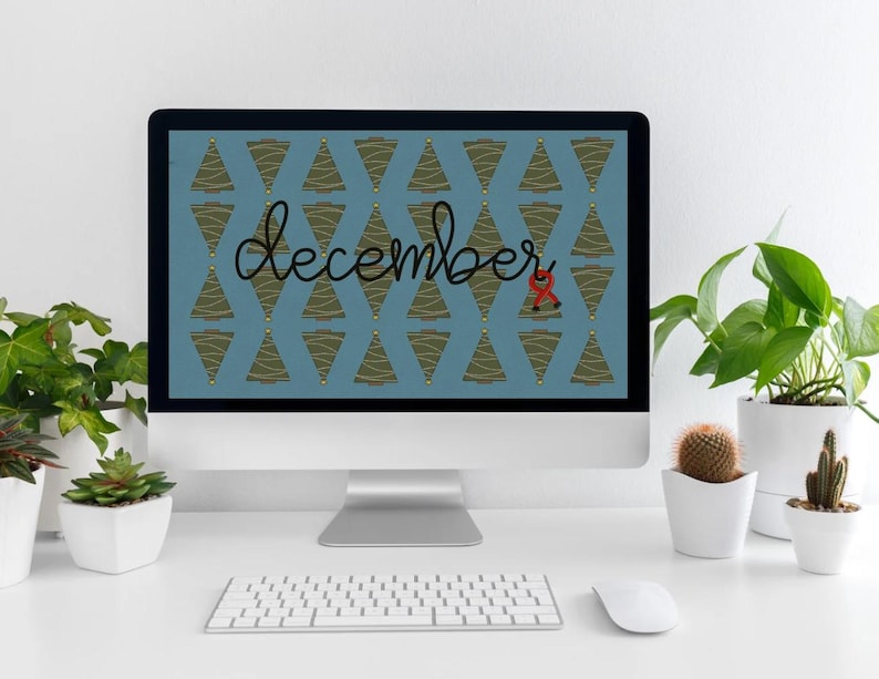Monthly Desktop Wallpaper Set - Etsy