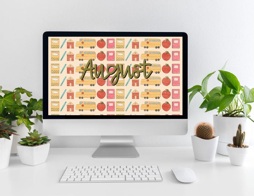 Monthly Desktop Wallpaper Set - Etsy