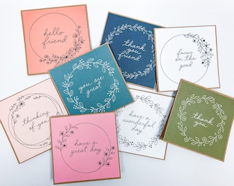 Mini Square Cards | Etsy