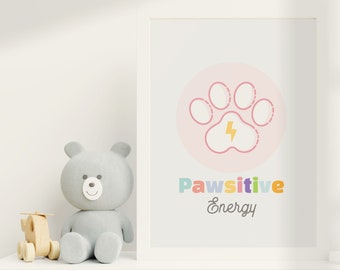 Pawsitive Wall Art - Etsy