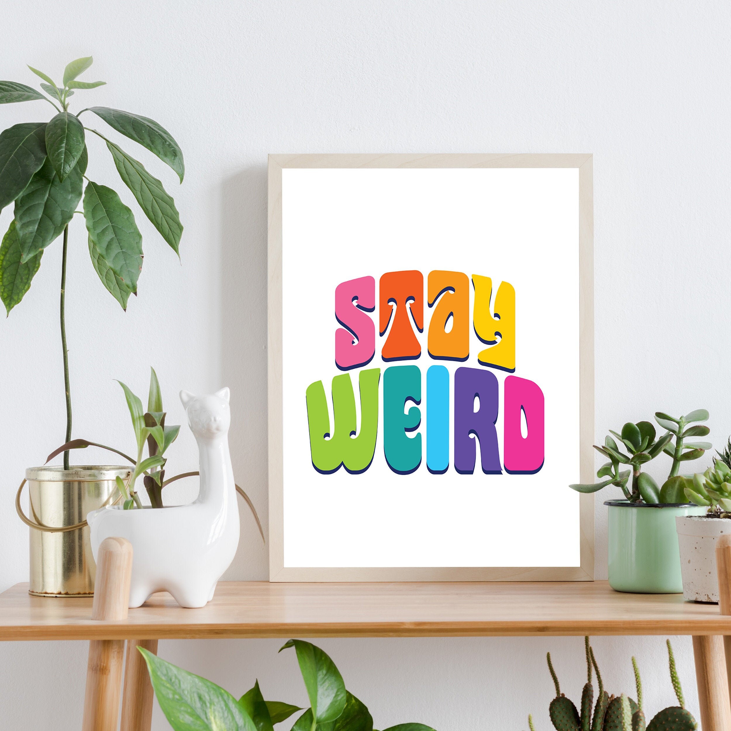 Home Décor Prints Wall Hangings Retro Art Inspirational Prints Colorful ...