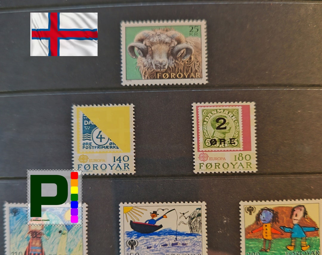 FAROE ISLANDS Yearset 1979 | Vintage Mini Stamp Collection in ...