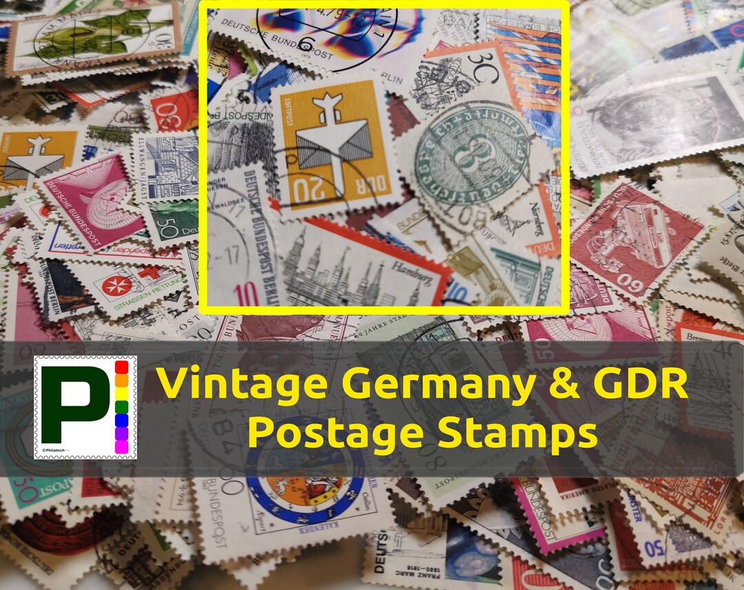 Vintage Stamps, Germany Postage Stamps, West Germany, GDR, Stamps ...