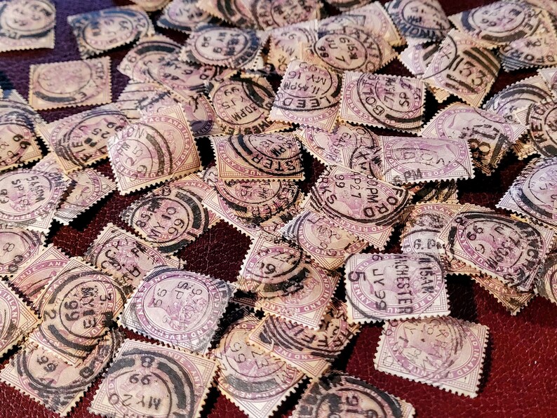 Queen Victoria STAMPS One Penny 1899 Old Stamps Collection - Etsy