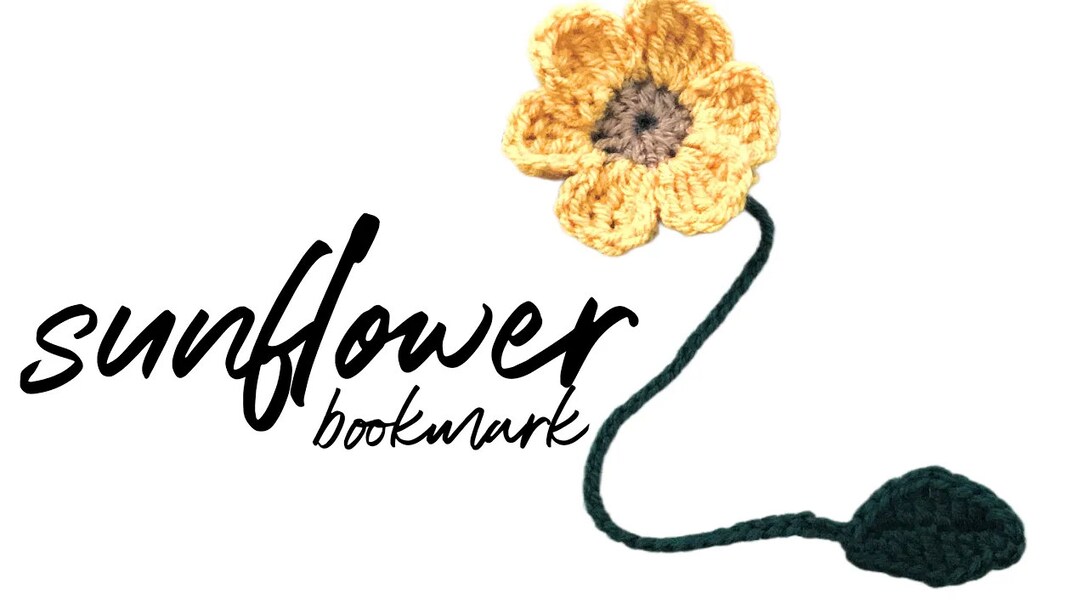 Sunflower Bookmark Crochet Pattern PDF | Free Pattern | Adjustable to ...