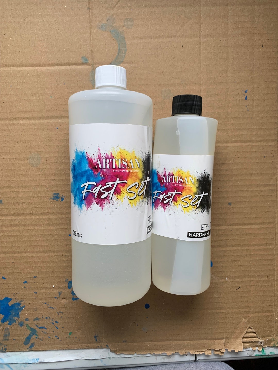 Fast Set Resin Epoxy DIY Kit 24oz Part A 48oz Part B 2:1 Ratio Clear ...