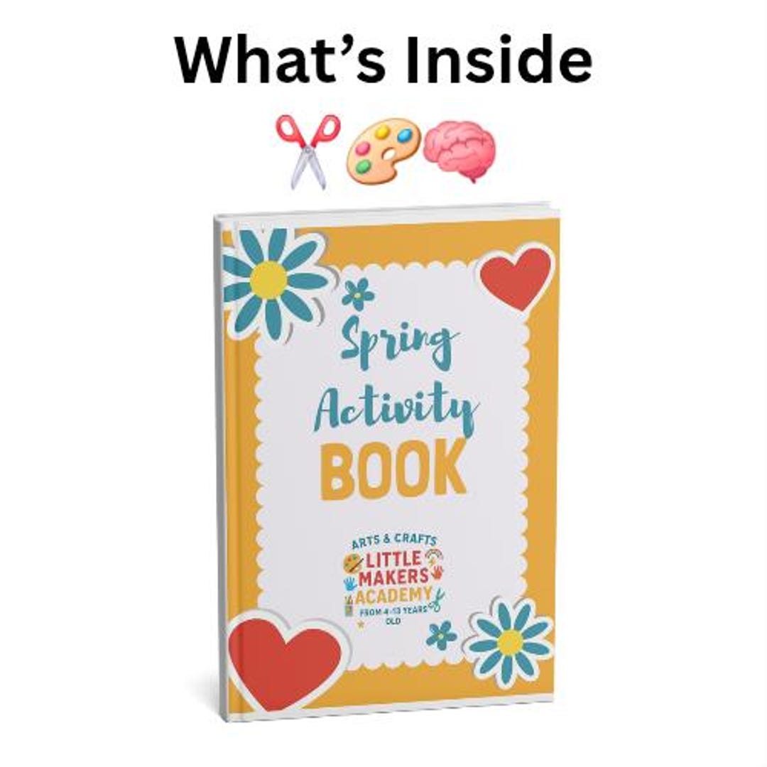 Spring Printable Activity Book for Kids Aged 4–7 - Etsy