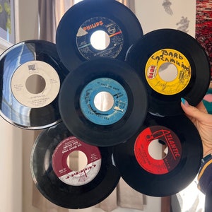 Mini single Vinyl Record Wall Art - Etsy