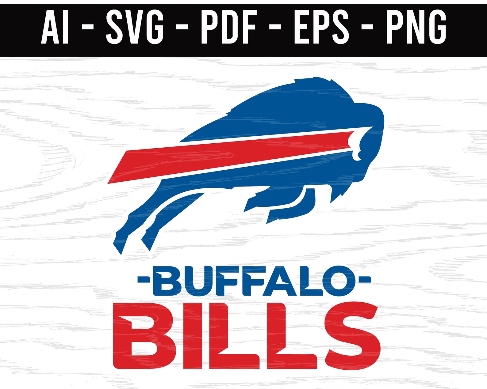 Buffalo Bills SVG png ai eps pdf NFL sports Logo Football cut | Etsy