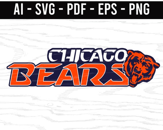 Chicago Bears Lettering SVG png ai eps pdf NFL sports Logo | Etsy