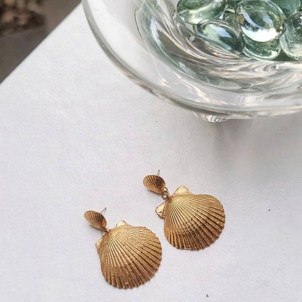 Seashell Earrings - Etsy