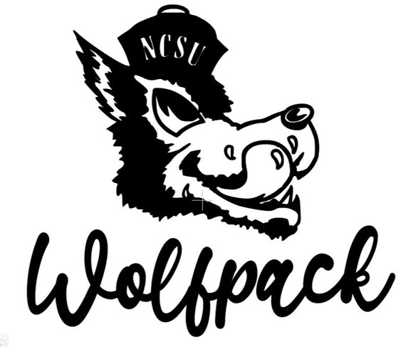 NC State Inspired Wolfpack/ DECAL | Etsy
