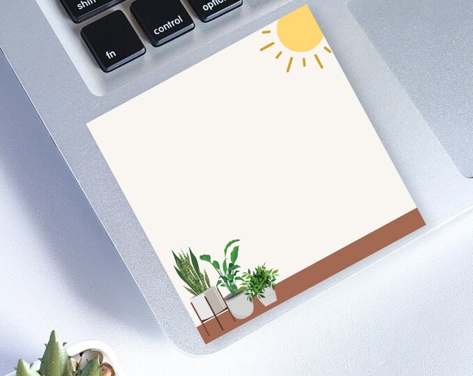 Plant Lover Post It Note, Botanical Post It Note, Plant Post It Note ...