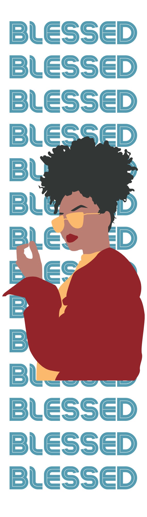 Laminated Blessed Bookmark Black Girls Read Christian - Etsy