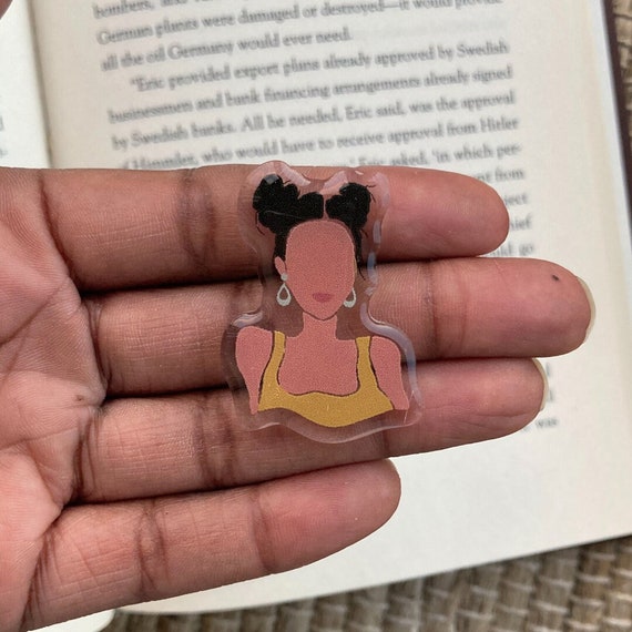 African American Woman Acrylic Lapel Pin Black Woman Rubber - Etsy