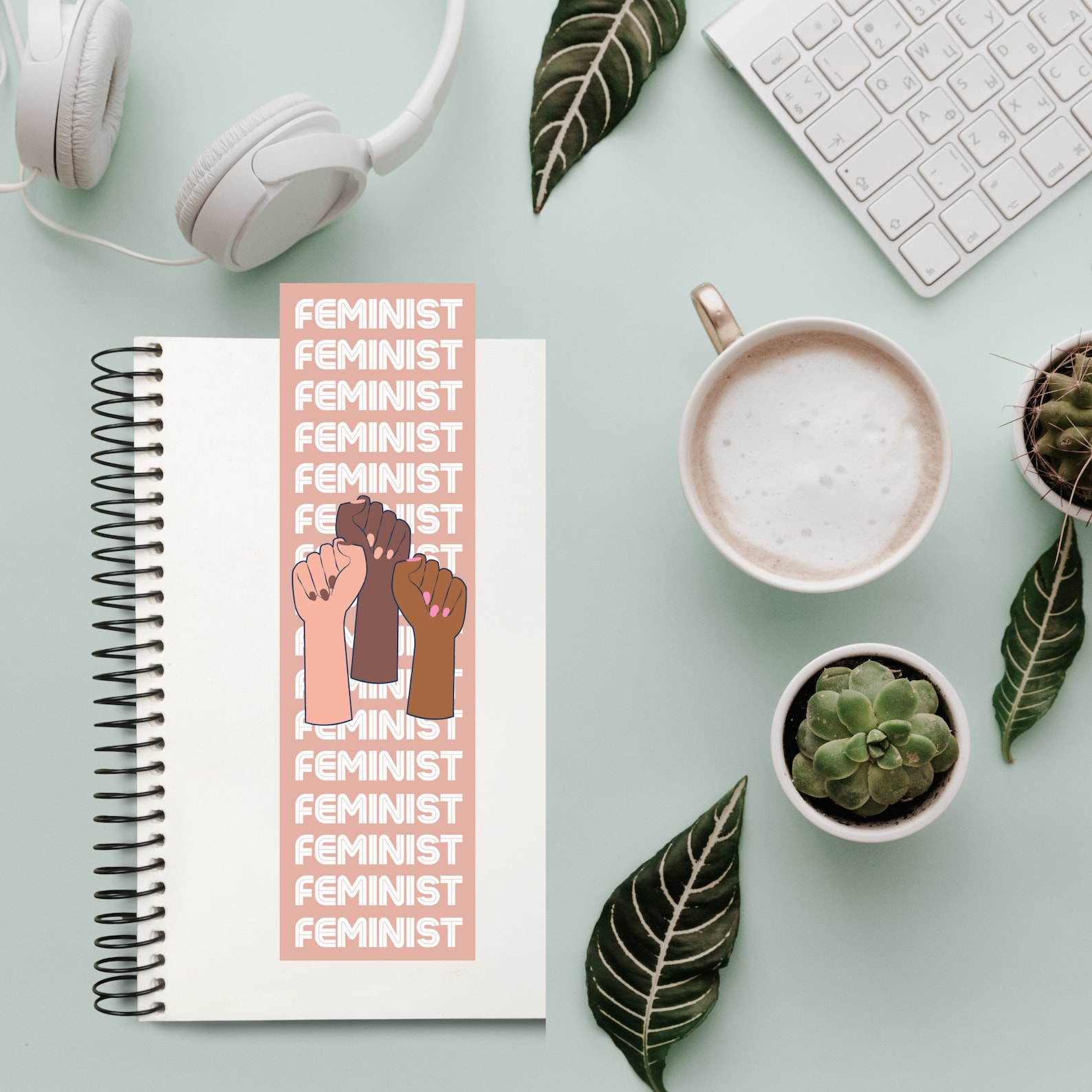 Laminated Feminist Bookmark Empowered Women Bookmark - Etsy