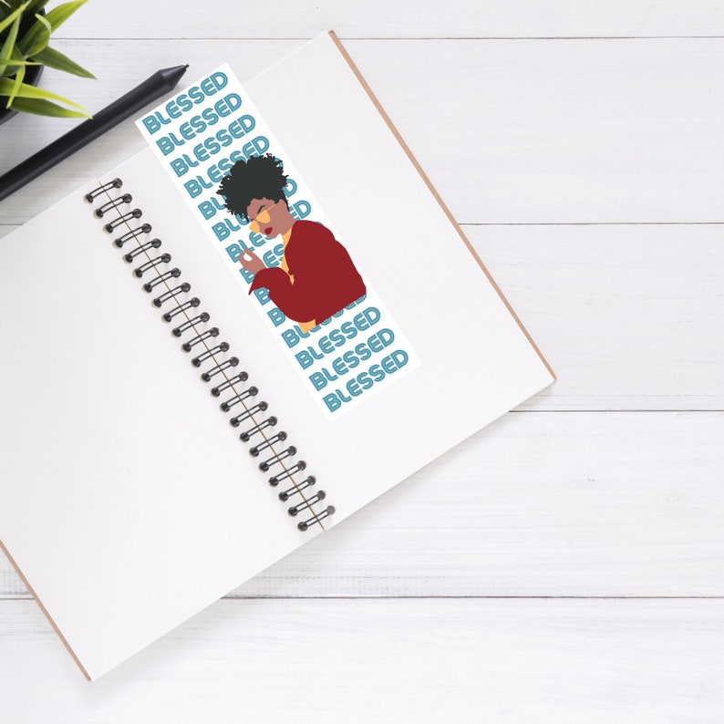 Laminated Blessed Bookmark Black Girls Read Christian - Etsy