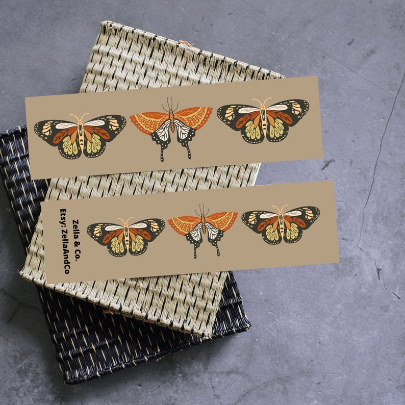 Laminated Monarch Butterfly Bookmark, Laminated Bookmark, Butterfly ...