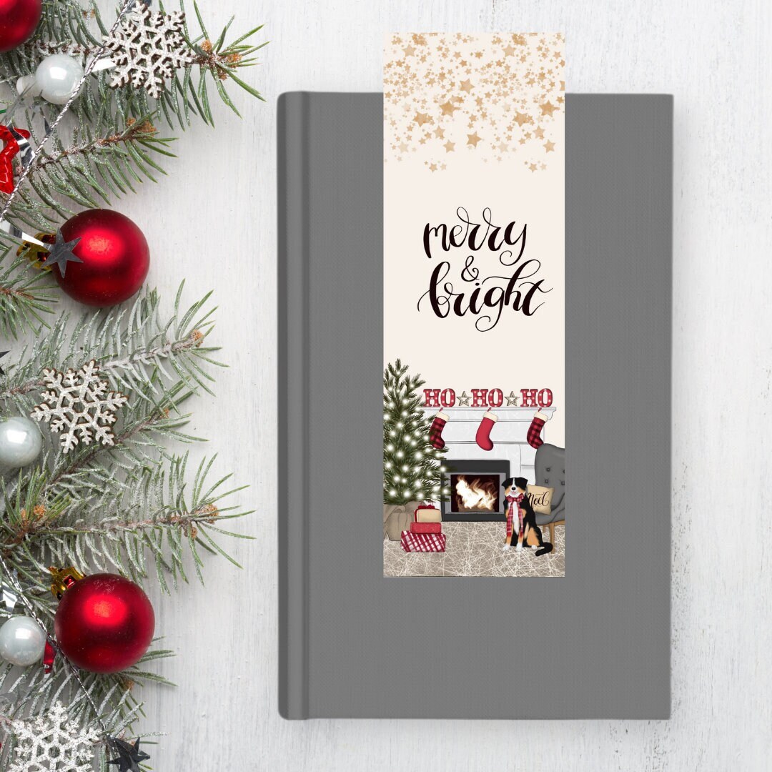 Christmas Vibes Bookmark, Laminated Christmas Bookmark, Cozy Vibes ...