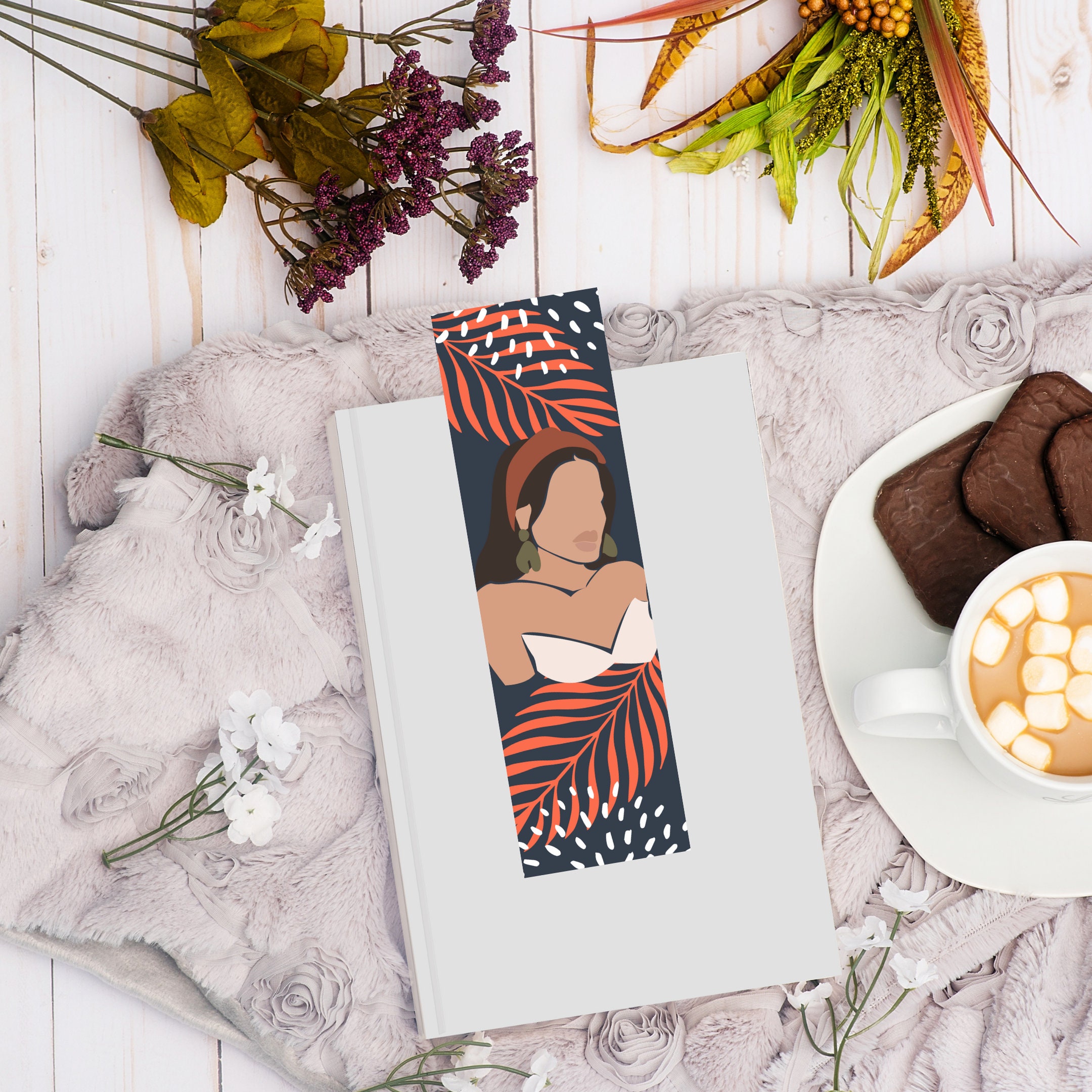 Laminated Bookmark Abstract African American Woman Bookmark - Etsy