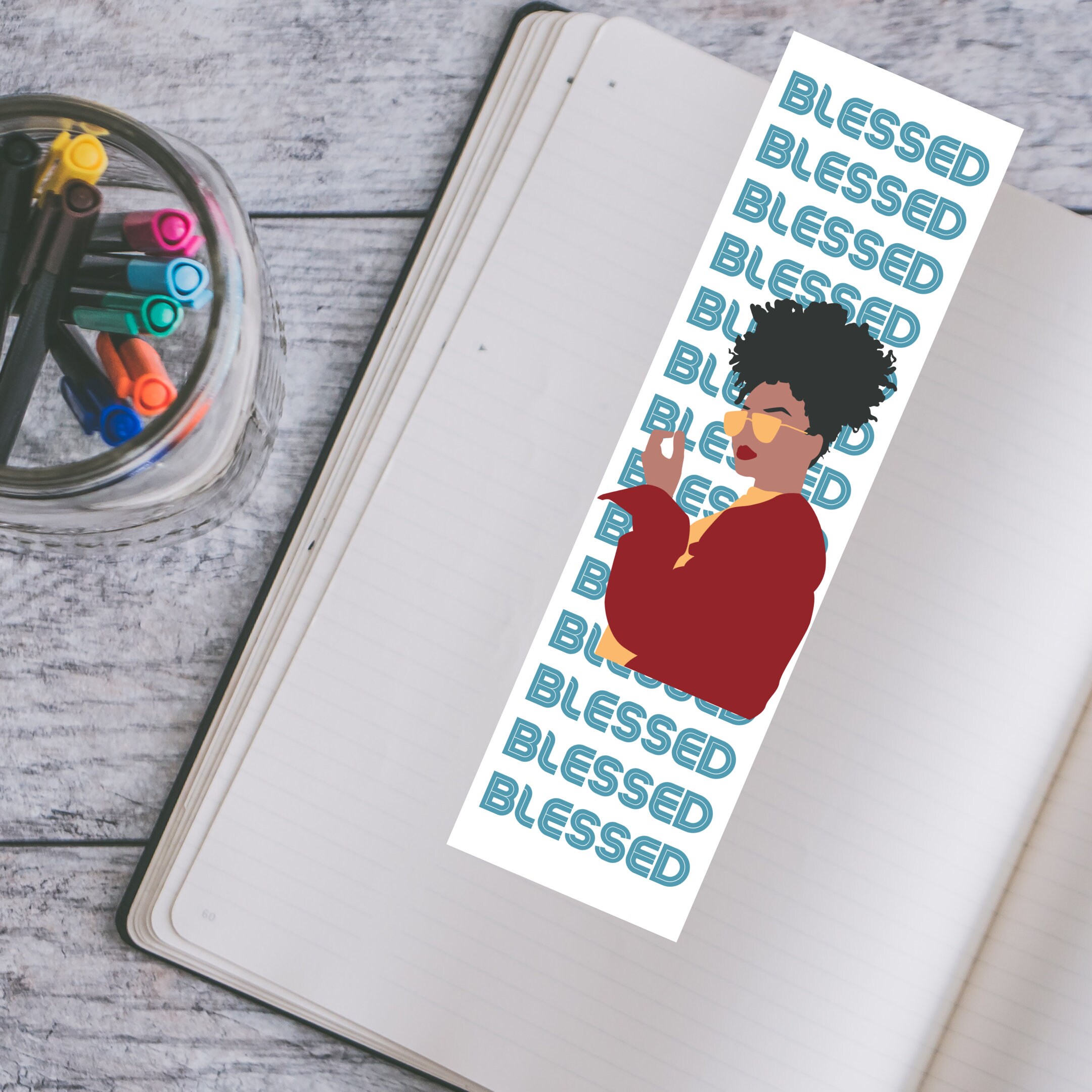Laminated Blessed Bookmark Black Girls Read Christian - Etsy