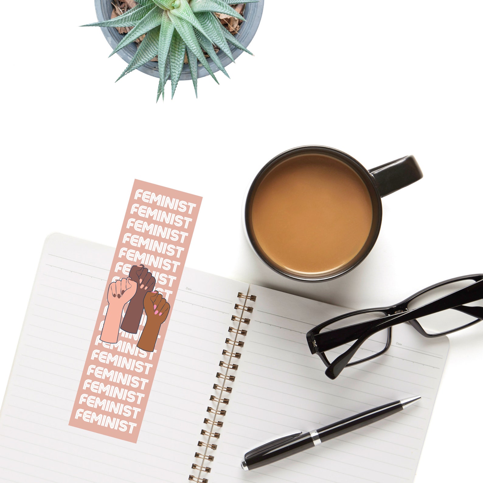 Laminated Feminist Bookmark Empowered Women Bookmark - Etsy