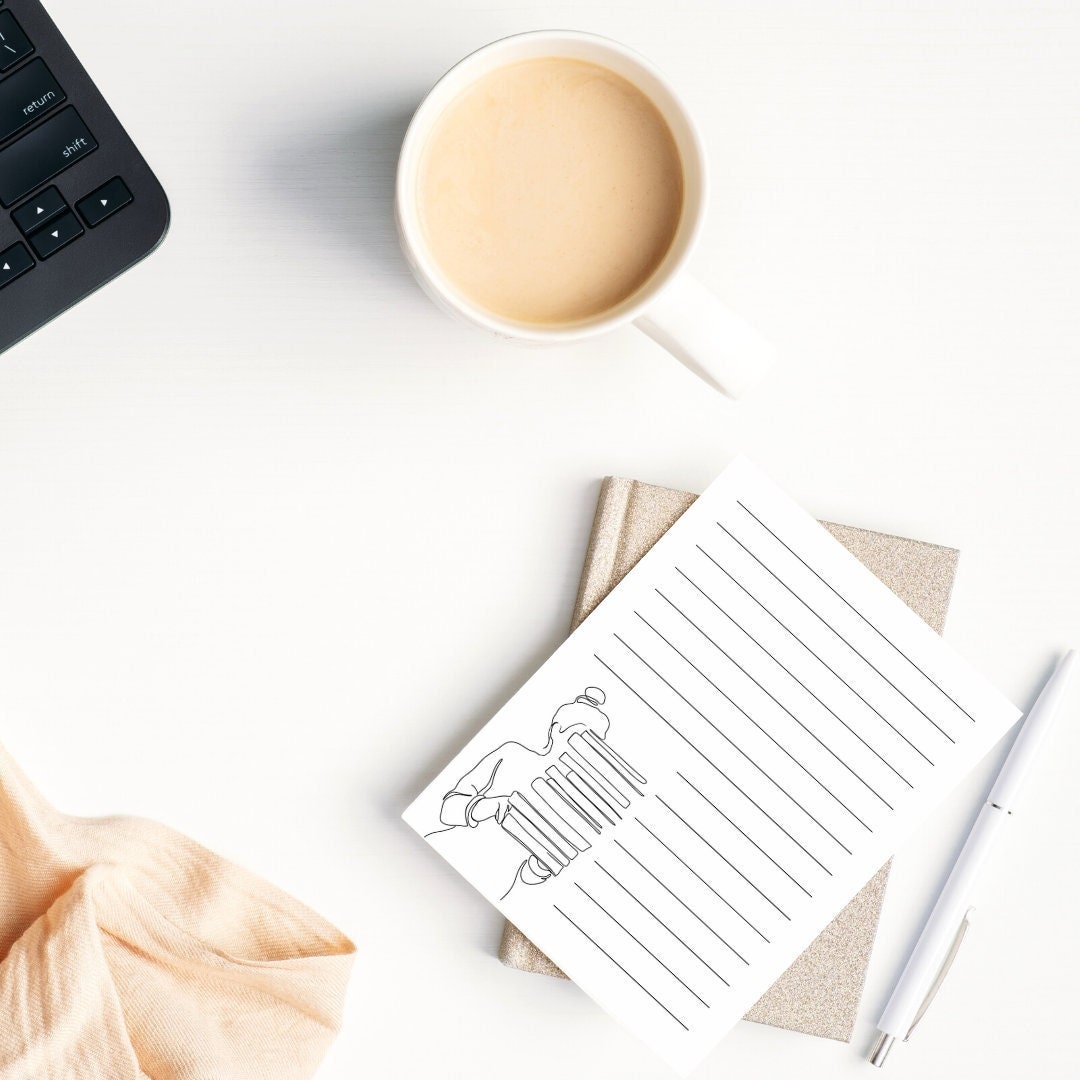 Bookstack Reader Lined Notepad Bookworm Notepad Reader Gift - Etsy