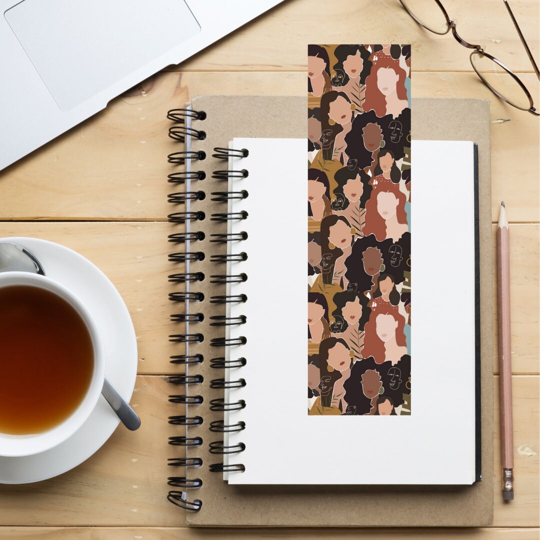 Laminated Diverse Women Bookmark, Women Empowerment Bookmark, Black ...