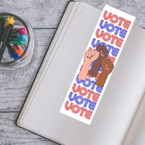 Laminated Vote Bookmark, Feminist Bookmark, Diversity Bookmark ...