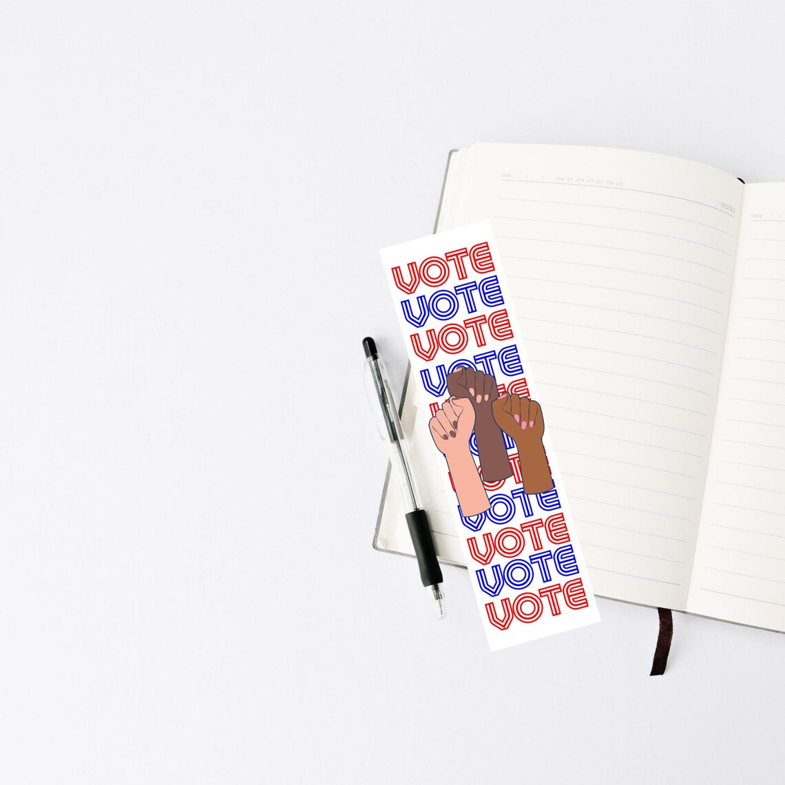 Laminated Vote Bookmark Feminist Bookmark Diversity - Etsy