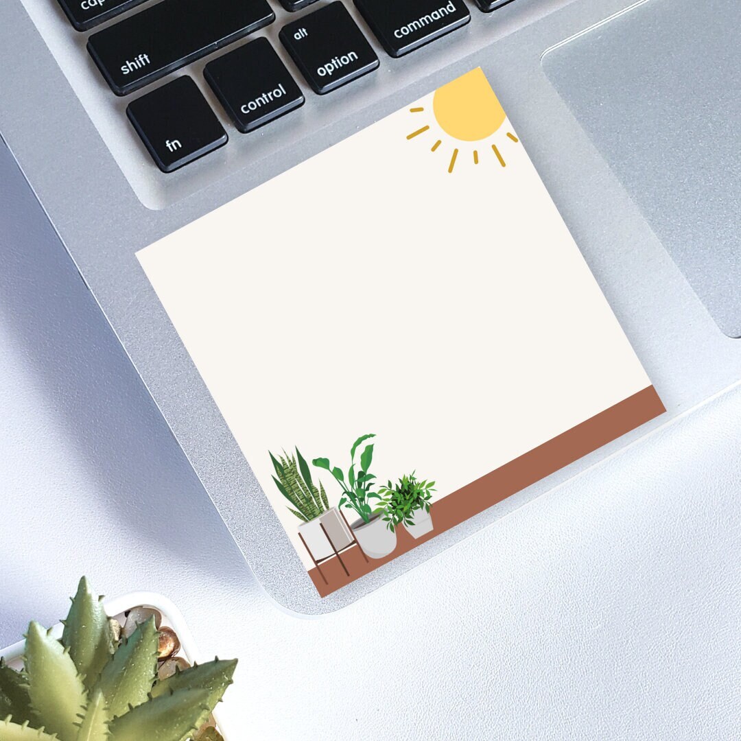 Plant Lover Post It Note, Botanical Post It Note, Plant Post It Note ...