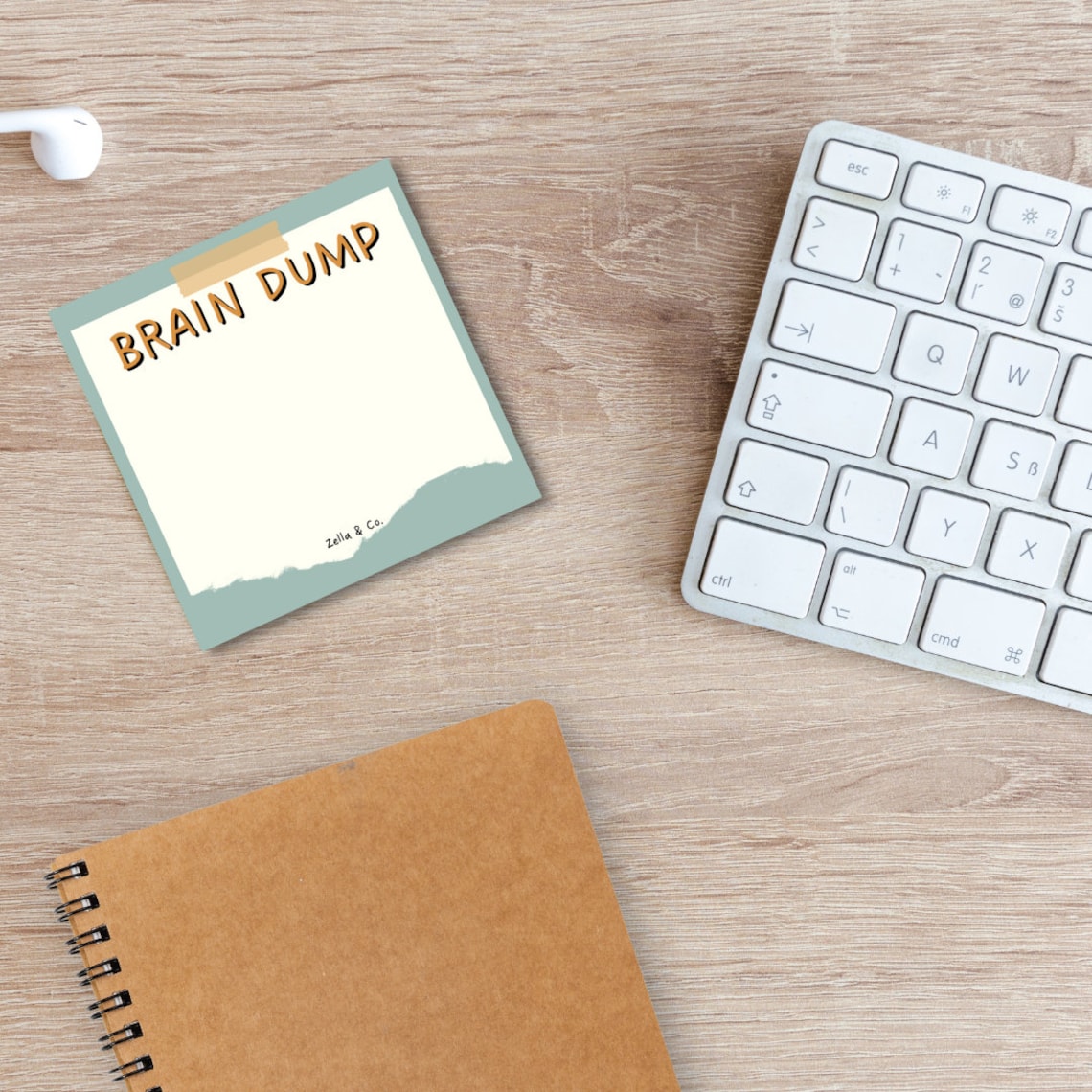 Mental Health Brain Dump Sticky Note Mental Health Notes - Etsy