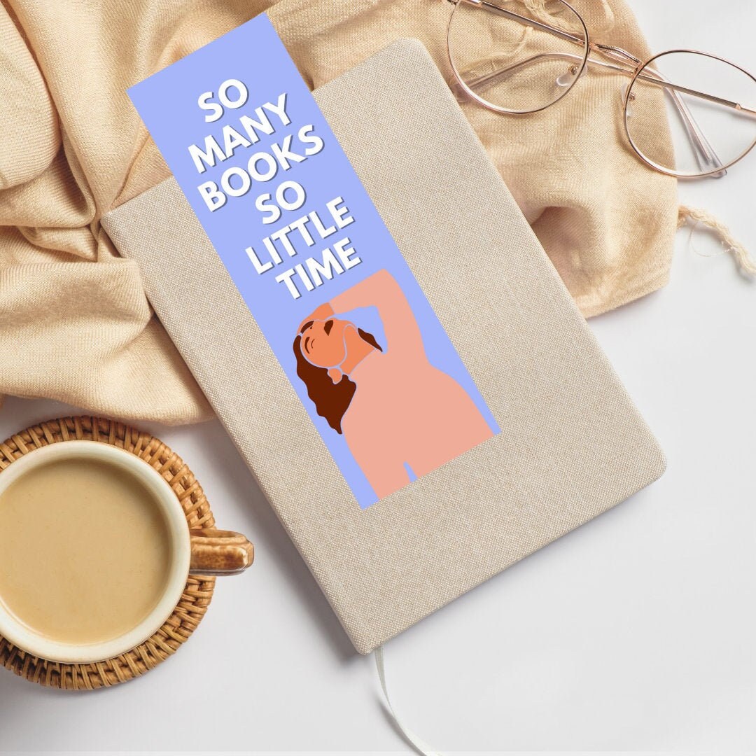 So Many Books so Little Time Laminated Bookmark, Funny Bookmark, Sassy ...