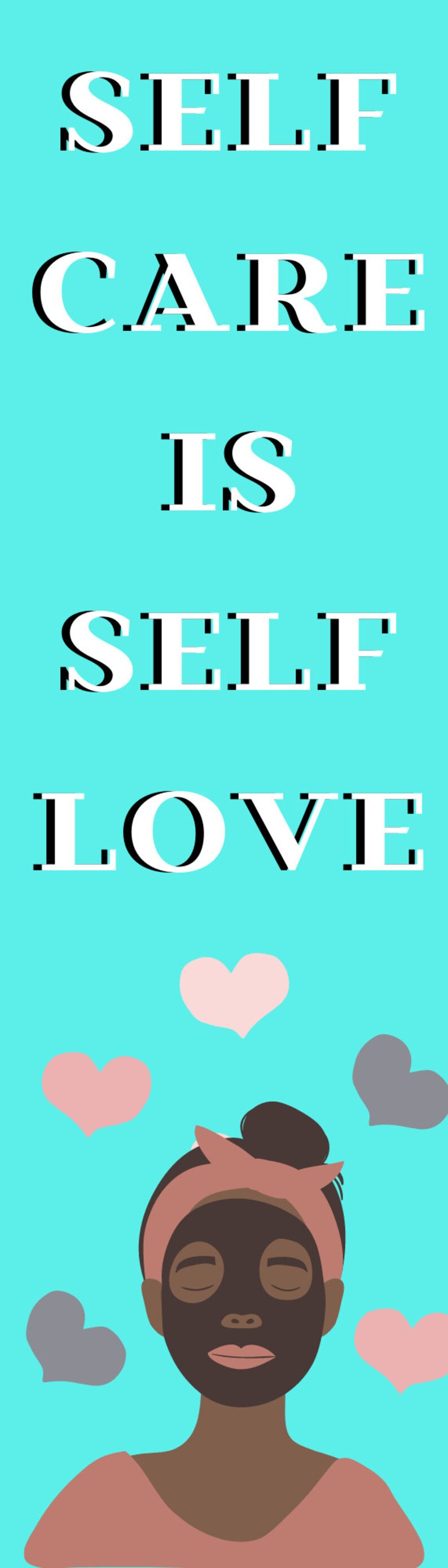 Self-care Bookmark African American Woman Bookmark Black | Etsy