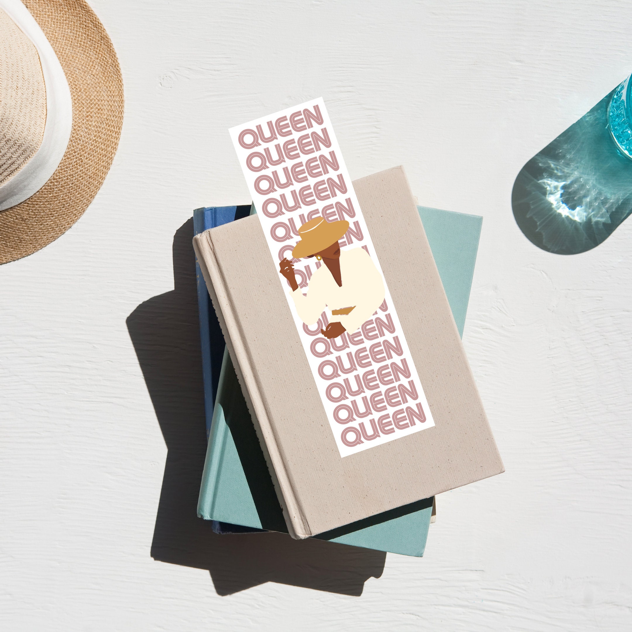 Laminated Queen Bookmark, Black Woman Bookmark, Black Girls Gifts ...