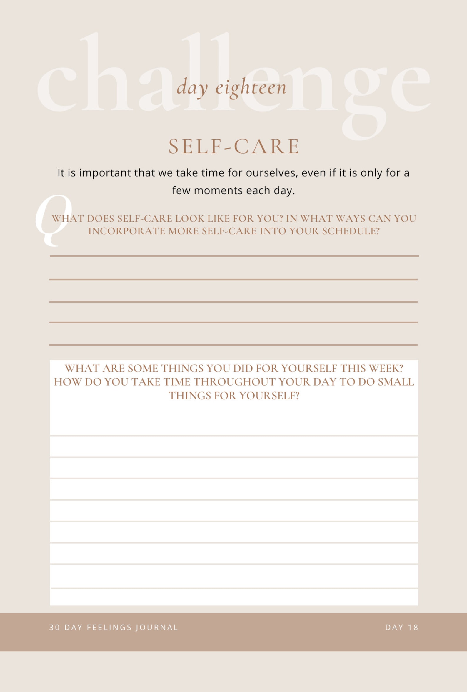 Mental Health 30 Day Feelings Journal Mental Health Journal | Etsy