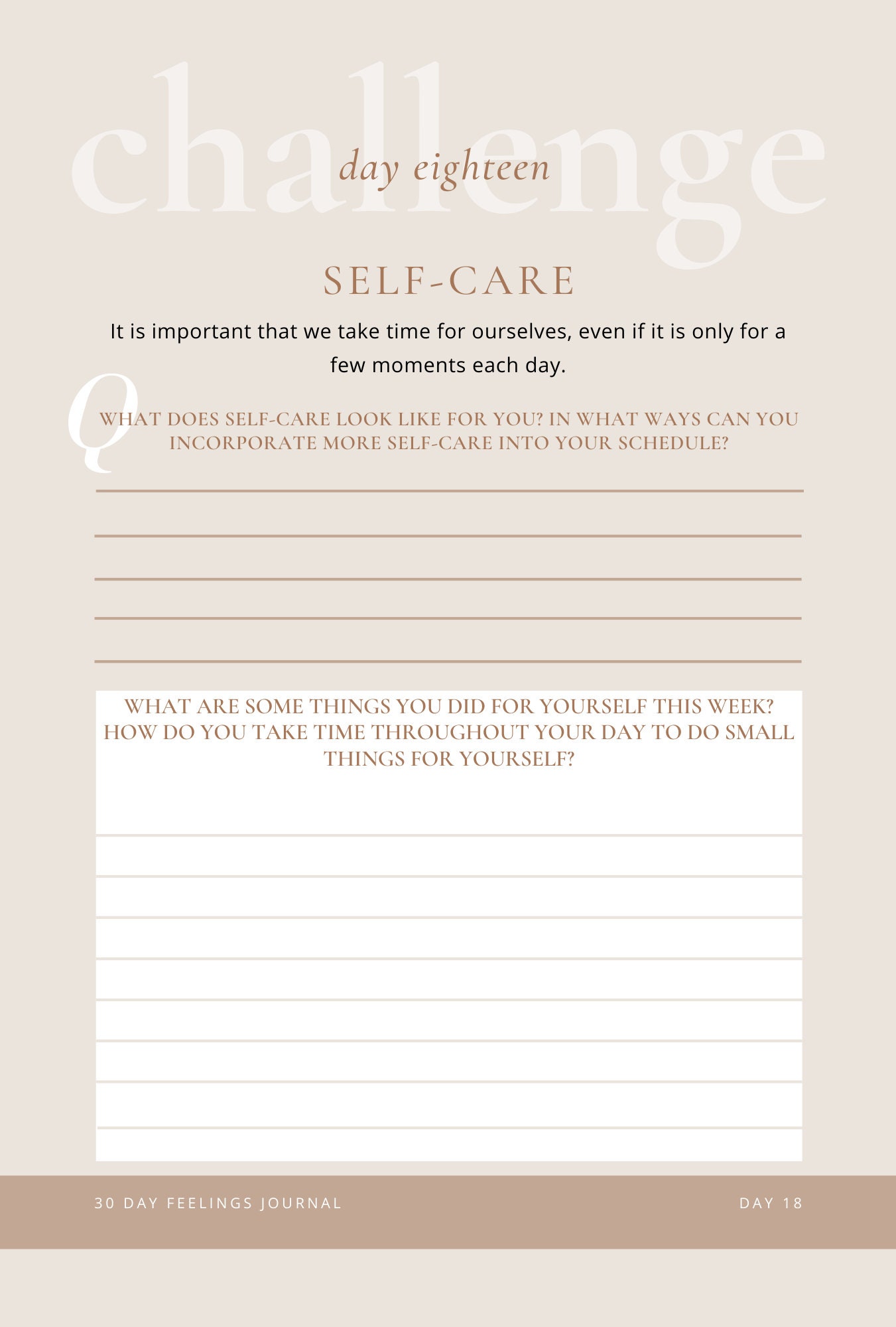 Mental Health 30 Day Feelings Journal Mental Health Journal | Etsy