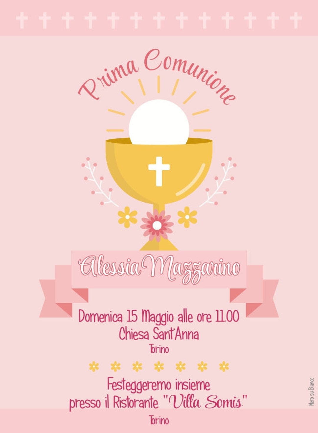 Invitación digital Primera Comunión - Etsy España