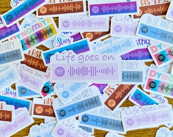 BTS Title Track Spotify Code Stickers - Etsy